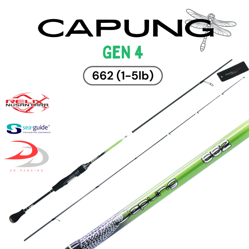 Jual Relix Nusantara Capung Gen 4 662 UL (1-5Lb) Joran Pancing ...