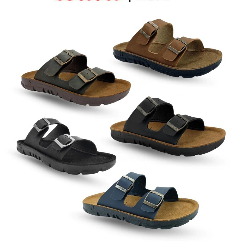 Jual BATA - ENERGYZER SLIDE SANDAL "Genuine Leather" Sendal Kasual Pria ...