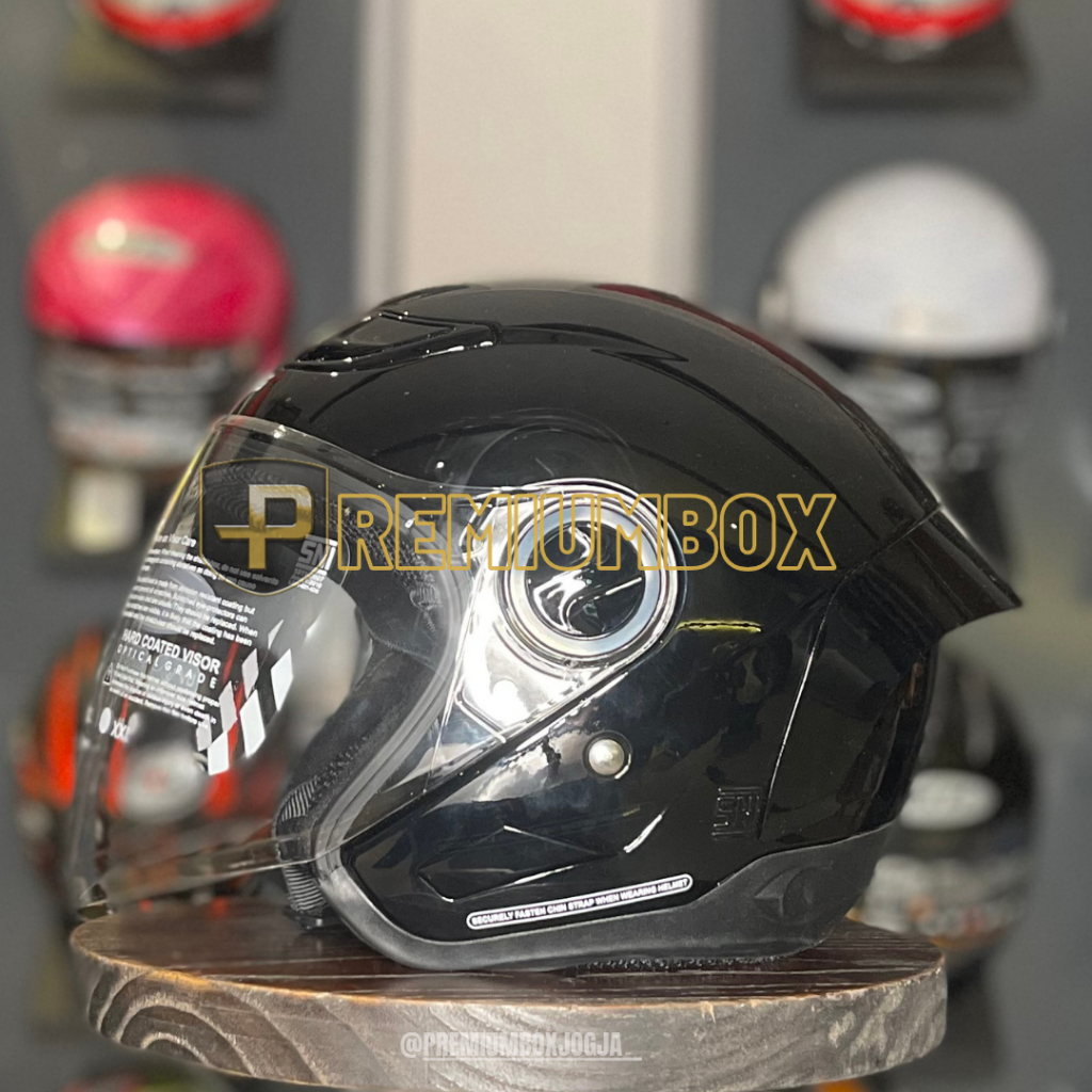 Jual Helm Cargloss NFS Solid Black Gloss | Shopee Indonesia