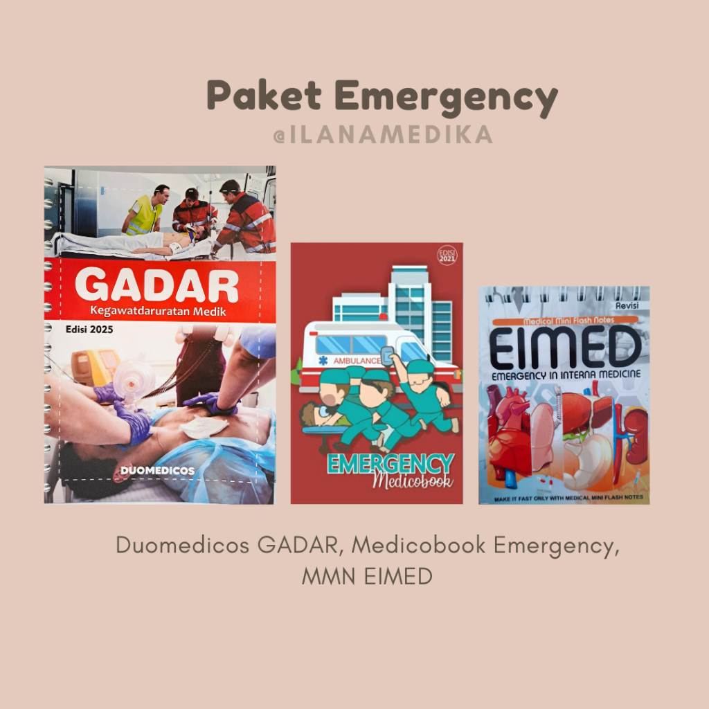 Jual Paket Buku Saku Kedokteran MMN Duomedicos Emergency Gadar Lengkap | Shopee Indonesia