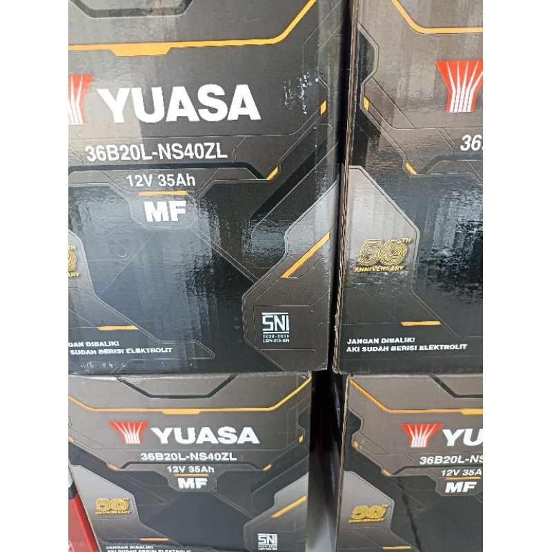 Jual Aki Yuasa Maintenance Free Mf Ns40zl 35 Ah untuk mobil agya,calya,jazz,ertiga Original ...