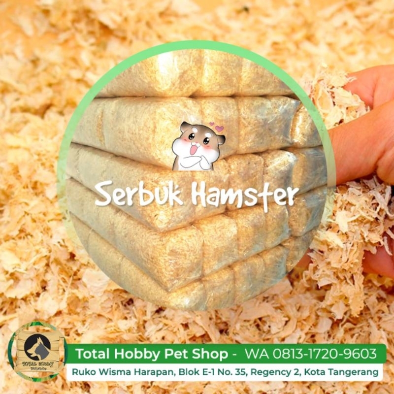 Jual serbuk hamster serutan kayu jati belanda cocok untuk alas hamster ...