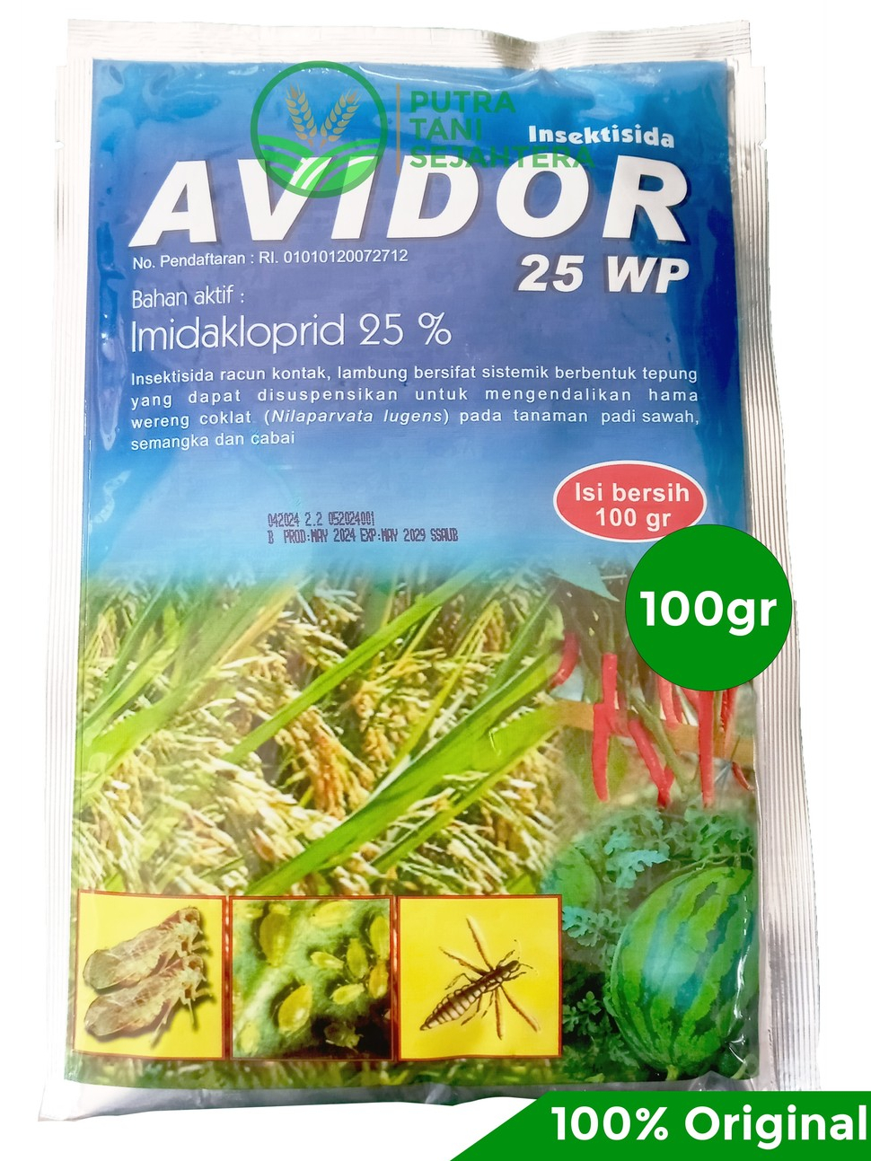 Jual Insektisida Avidor 35WP 100gr pengendali wereng padi dan hama ...