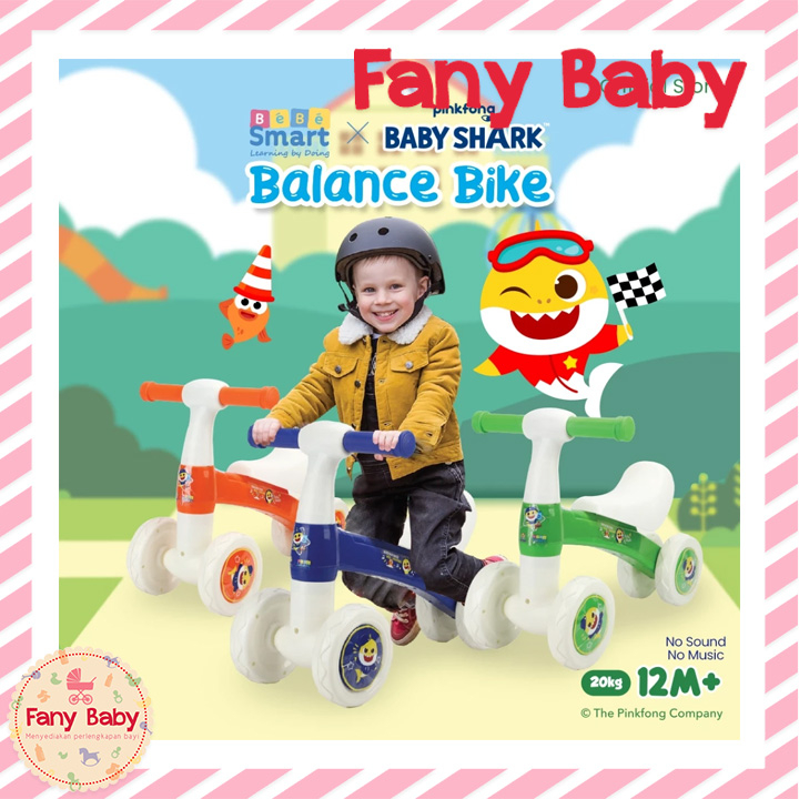 Jual BEBE SMART BALANCE BIKE TYPE B / PINK FONG | Shopee Indonesia