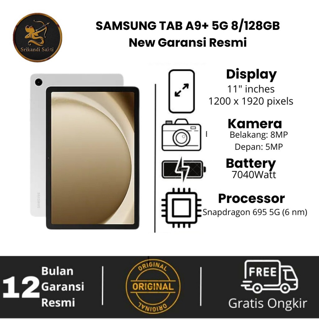 Jual Samsung Galaxy Tab A9+ 5G SIM Card (Bisa Pakai Kartu) | Shopee ...
