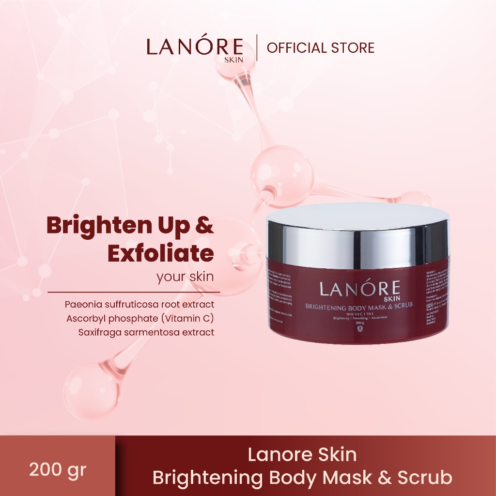 Jual Lanore Skin Body Brightening Mask & Scrub [ Masker Badan Mengankat ...