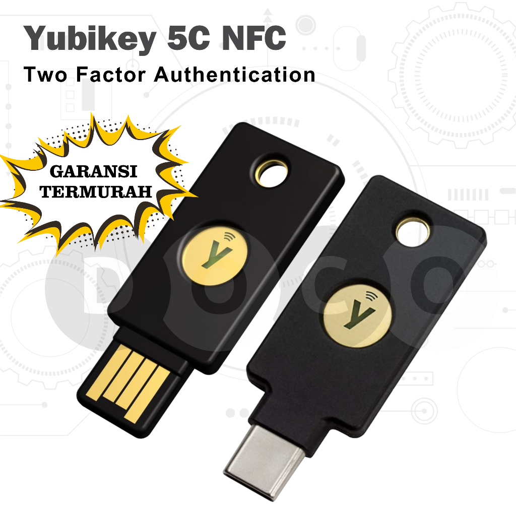 Jual Yubikey Yubico 5 5C NFC Security Key USB & Two Factor ...