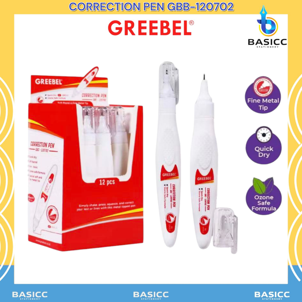 Jual Greebel Correction Pen GBC 120702 Bentuk Pipih Persegi | Tip X ...