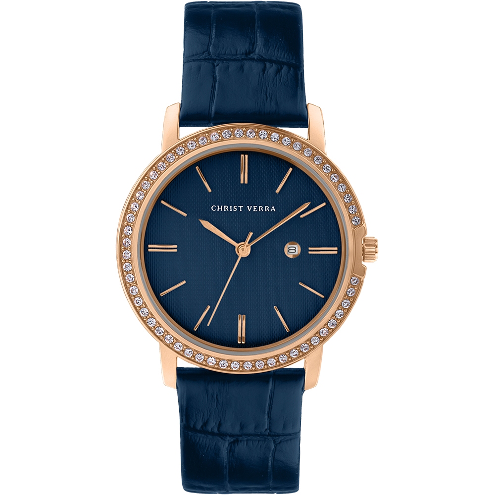 Jual Christ Verra Casual Men's Watches CV 320221G-25 BLU | Shopee Indonesia