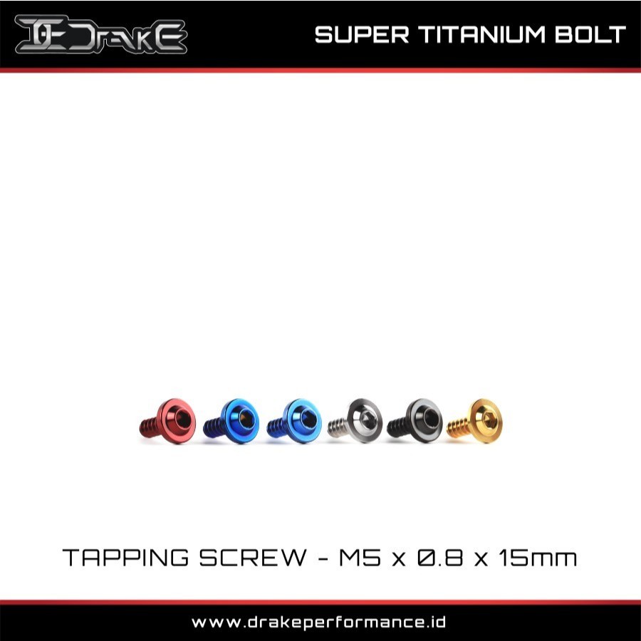 Jual Drake Baut Titanium Ulir Cacing Body Filter Kawasaki Yamaha Grade ...