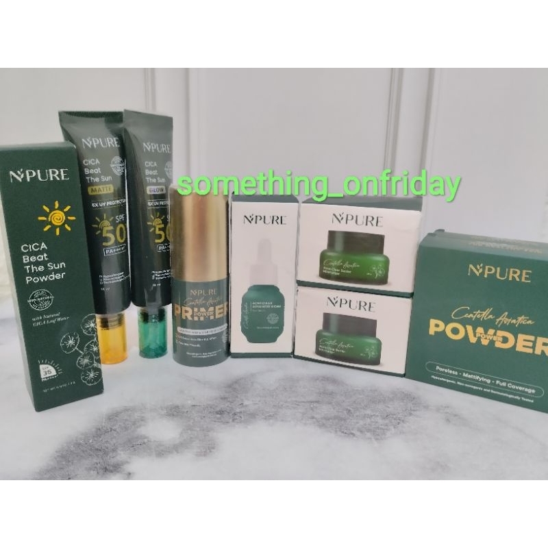 Jual Npure Cica Acne Spot Natural Acne Sun Powder Serum Moisturizer ...