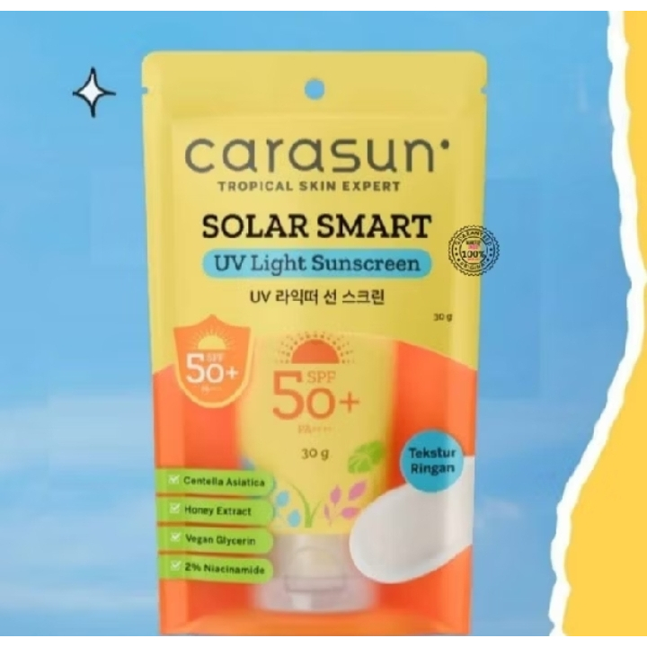 Jual Carasun Solar Smart UV Protector SPF 45 PA++++ 30 ml | Shopee Indonesia