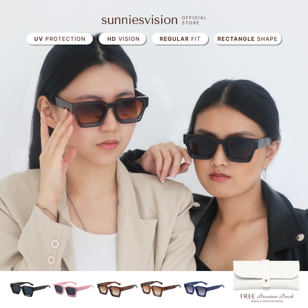 Jual PIERRE Sunnies Vision (Y2K kacamata hitam sunglasses anti uv 400 ...