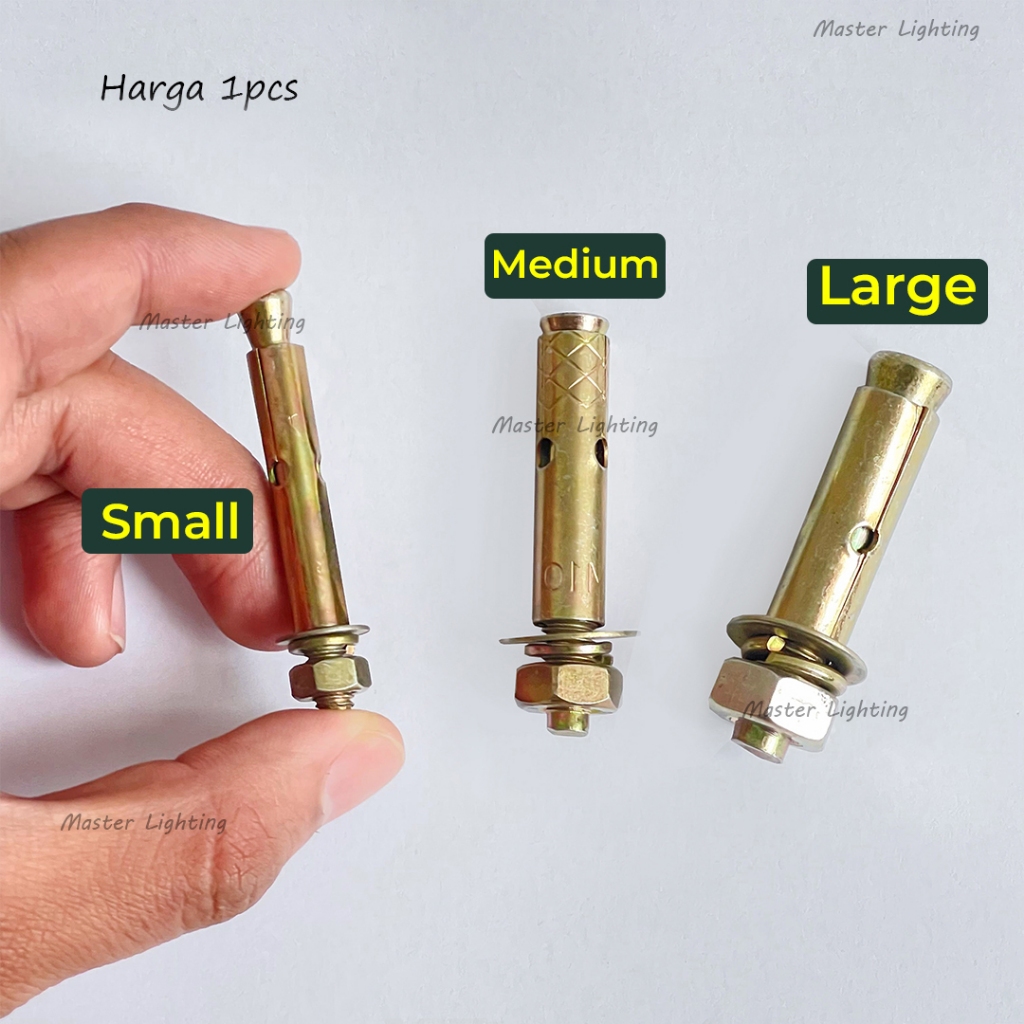 Jual Mur baut gold sparepart kunci untuk lampu gantung lampu dinding ...