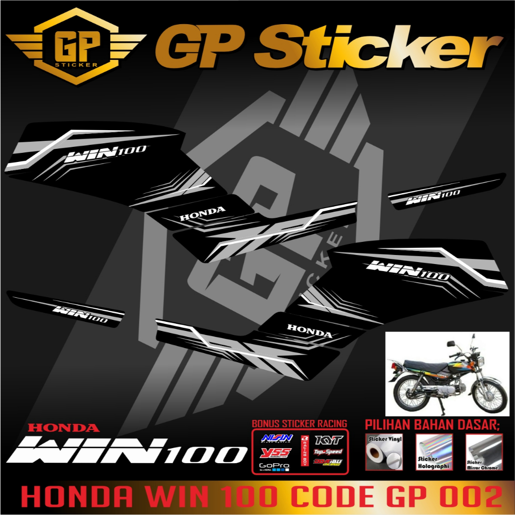 Jual STRIPING STIKER VARIASI HONDA WIN 100 WINNER RACING LIST LES POLET ...
