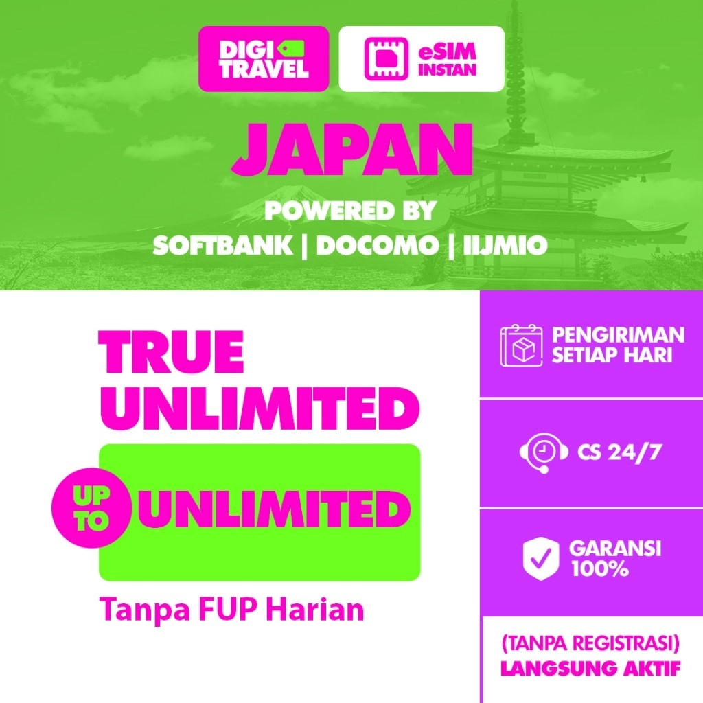 Jual eSIM Japan True Unlimited | eSIM Travel Jepang Unlimited | DIGITRAVEL eSIM Japan | Shopee ...