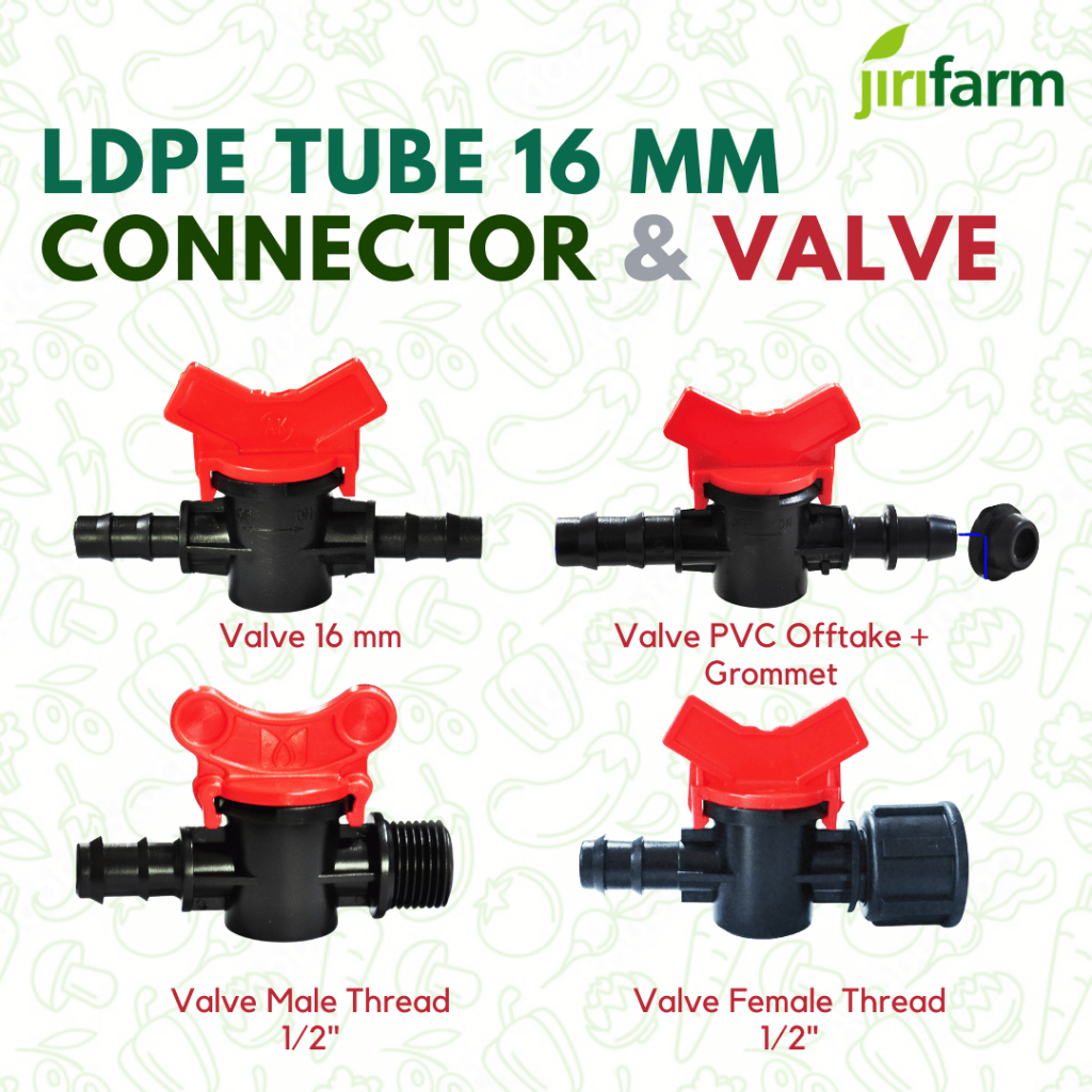 Jual JIRIFARM - Barb Connector 16 mm - Elbow Male Thread | Konektor Selang 16mm PE Irigasi ...
