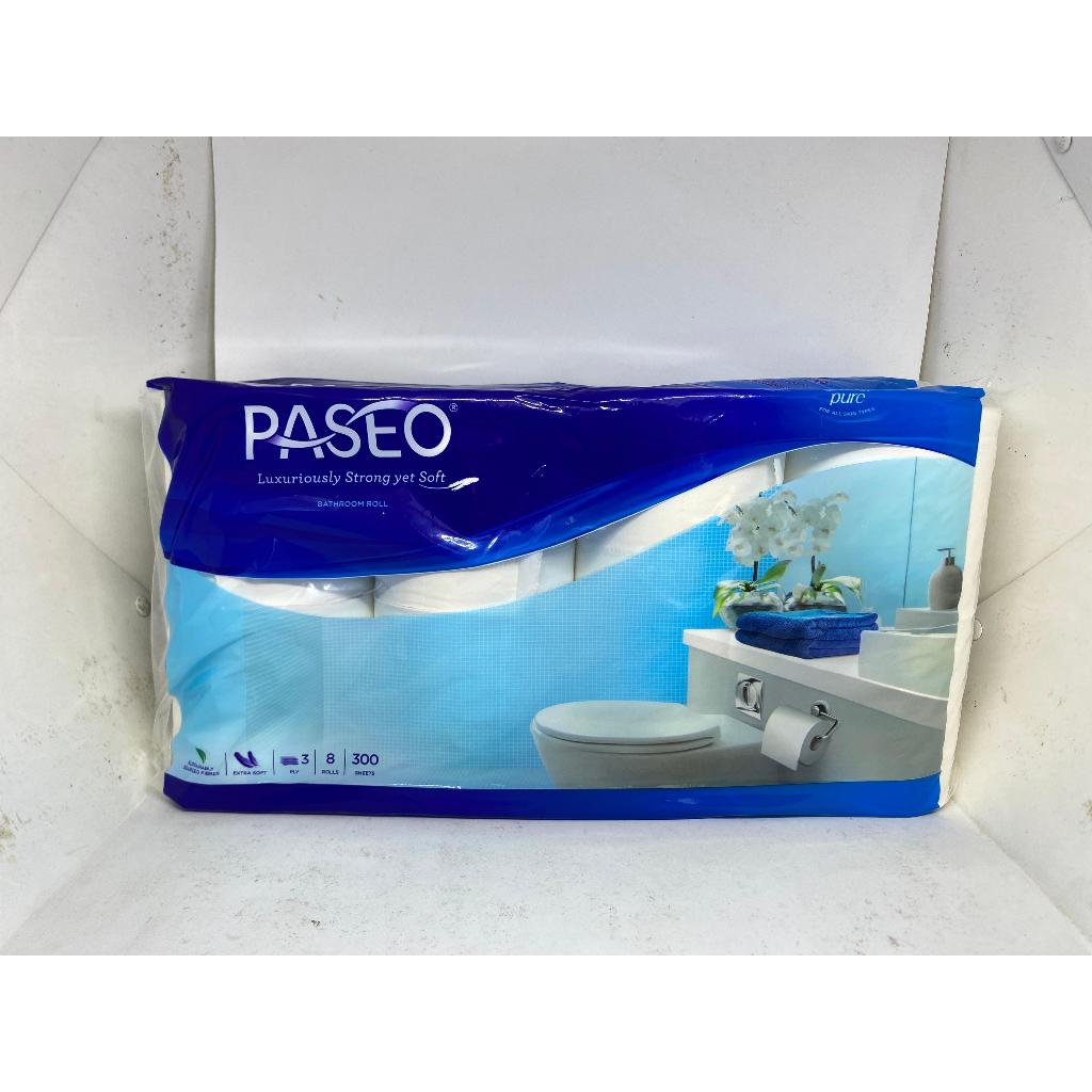 Jual PREMIUM Paseo luxuriously tissue Toilet 300 sheet 3 PLY non emboss 8 ROLL PASEO Bathroom ...