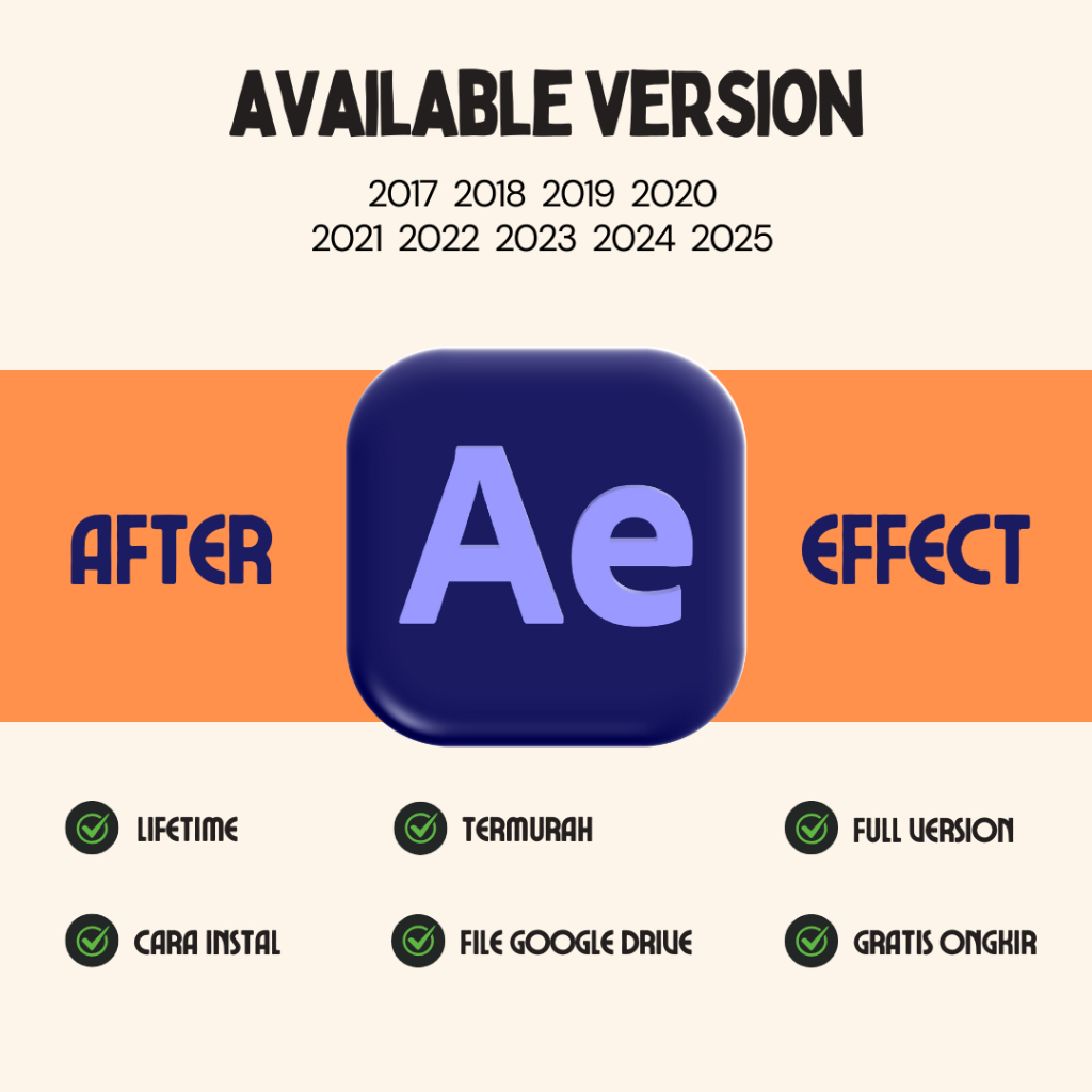Jual After Effect ae Full Version Termurah & Tersedia Berbagai Versi Mulai Dari 2017 2018 2019 ...