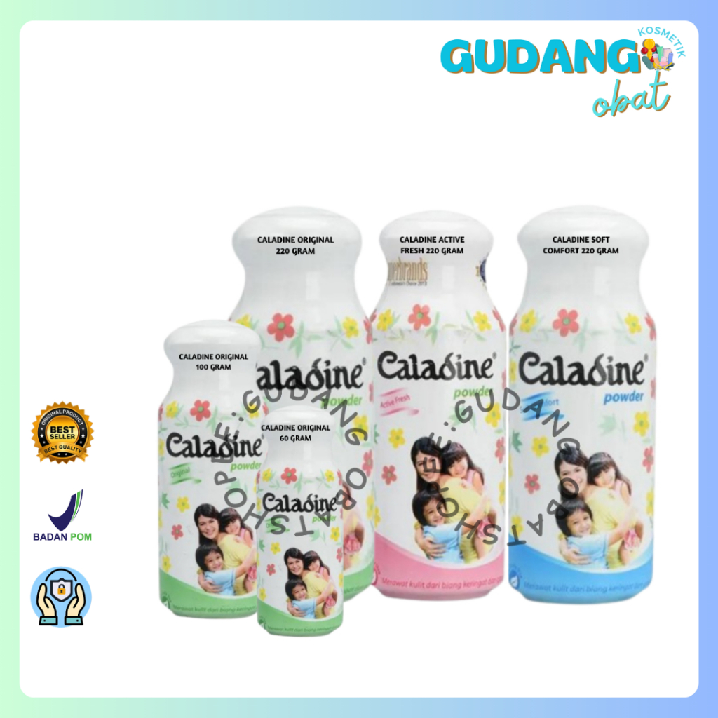 Jual Caladine Powder Original 60 gr, 100 gr, 220 gr, Active Fresh 220 ...