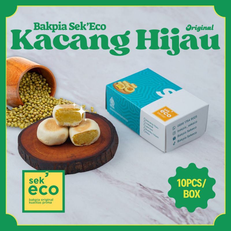 Jual BAKPIA SEKECO KACANG IJO | PREMIUM | ISI 10 | OLEH - OLEH KHAS ...