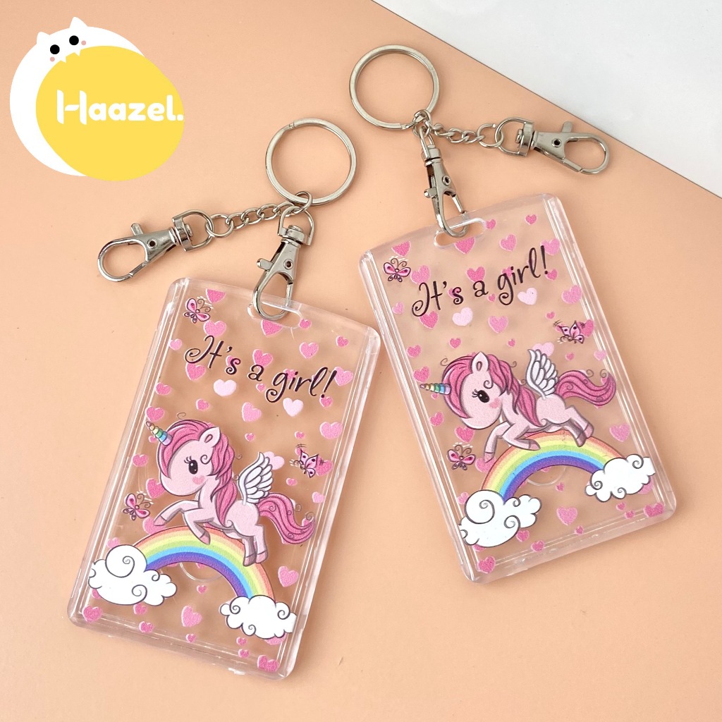 Jual Unicorn ID Card Holder Acrylic Name Tag Tempat Kartu Akrilik ...
