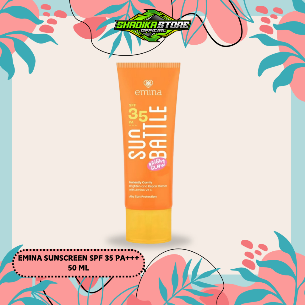 Jual Emina Sun Battle Bright Glow SPF 35 PA+++ 50ml - Sunscreen Serum ...