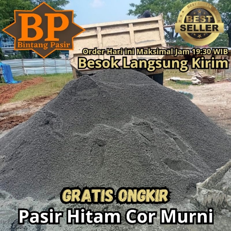Jual PASIR HITAM COR / PASIR BETON | Shopee Indonesia
