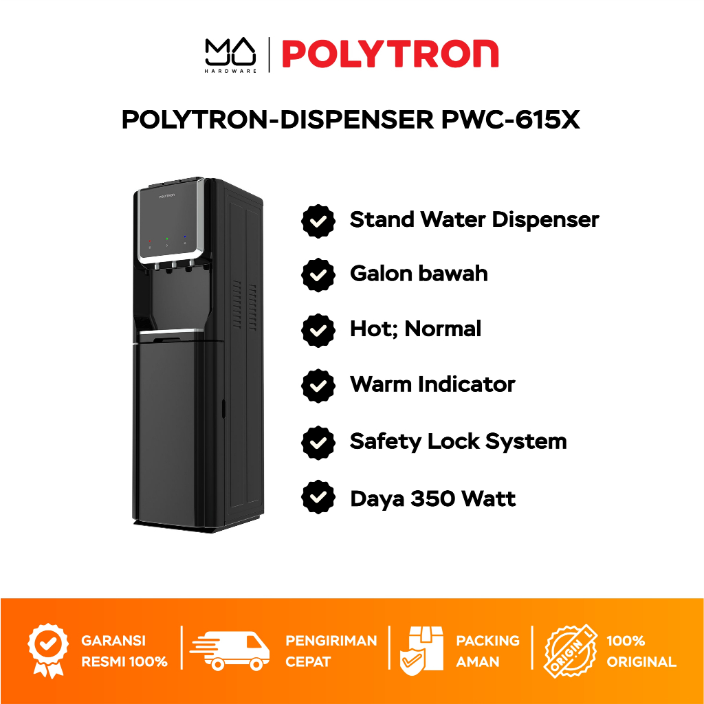 Jual Dispenser Galon Bawah Polytron PWC 615 - Garansi Resmi | Shopee ...