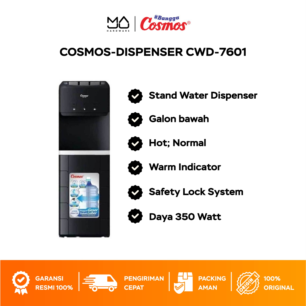 Jual Dispenser Galon Bawah Cosmos CWD 7601 - Garansi Resmi | Shopee ...