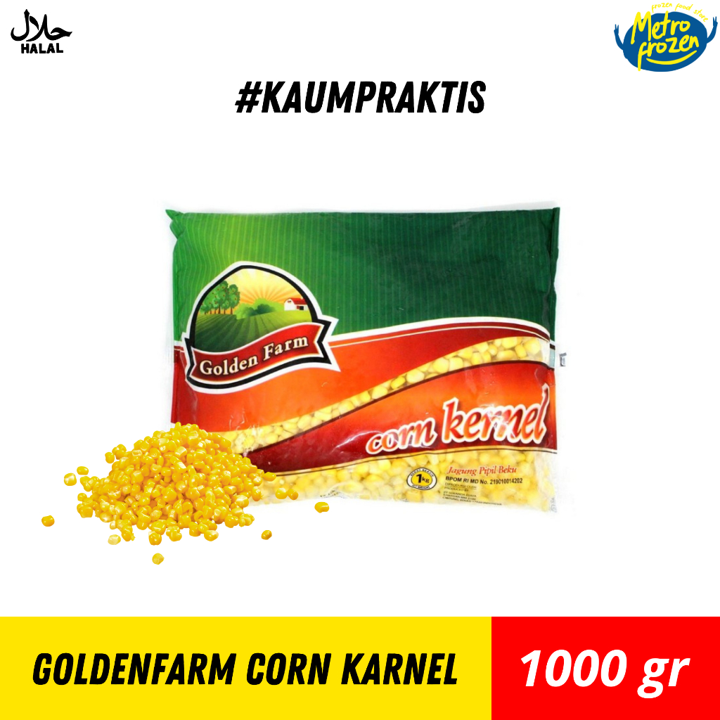 Jual GOLDENFARM Corn Karnel 1000gr //jagung pipil goldenfarm //jagung ...