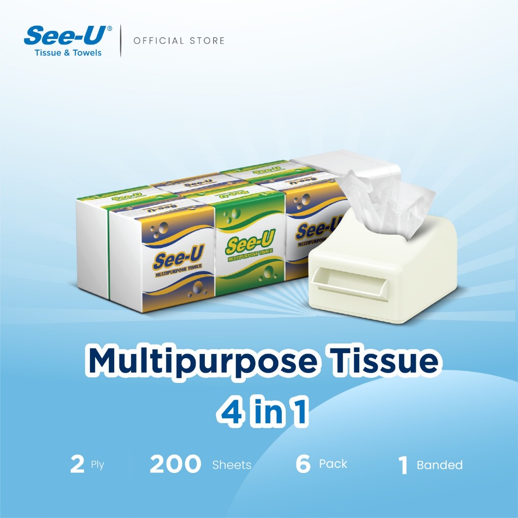 Jual See-u® Multipurpose Tissue 6 in 1 + Dispenser | Shopee Indonesia