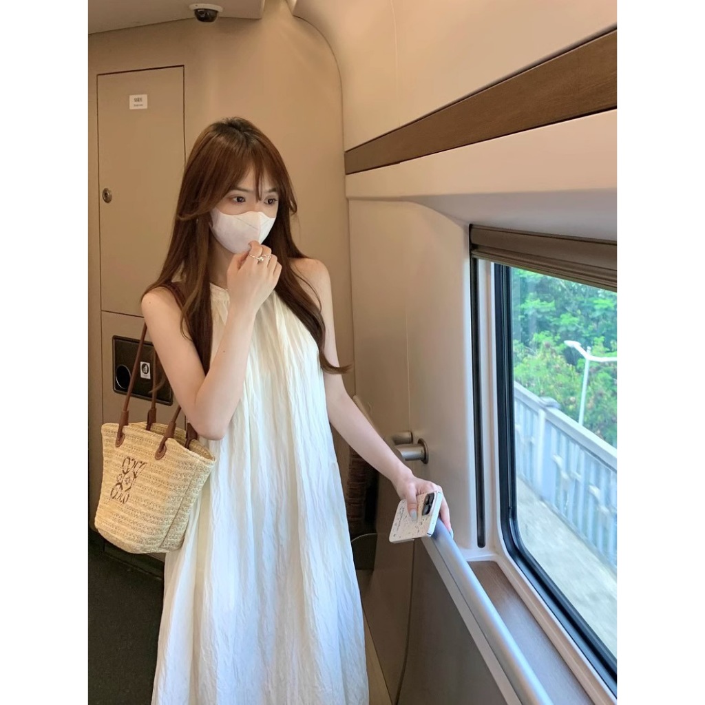 Jual Pearli White Vacation Midi Dress 1116 (S-2XL) | Shopee Indonesia