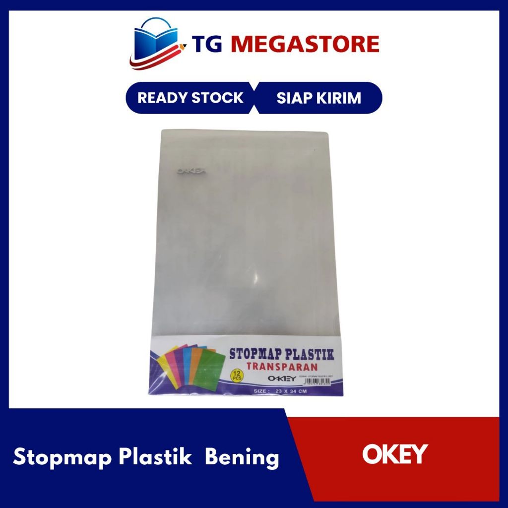 Jual Stopmap L Plastik OKEY Bening | Shopee Indonesia
