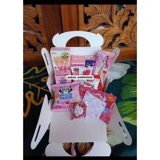 Jual GIFT BOX MINI/HAMPERS BOX MINI JAJANAN (GABLE BOX UK 16×9×11 ...