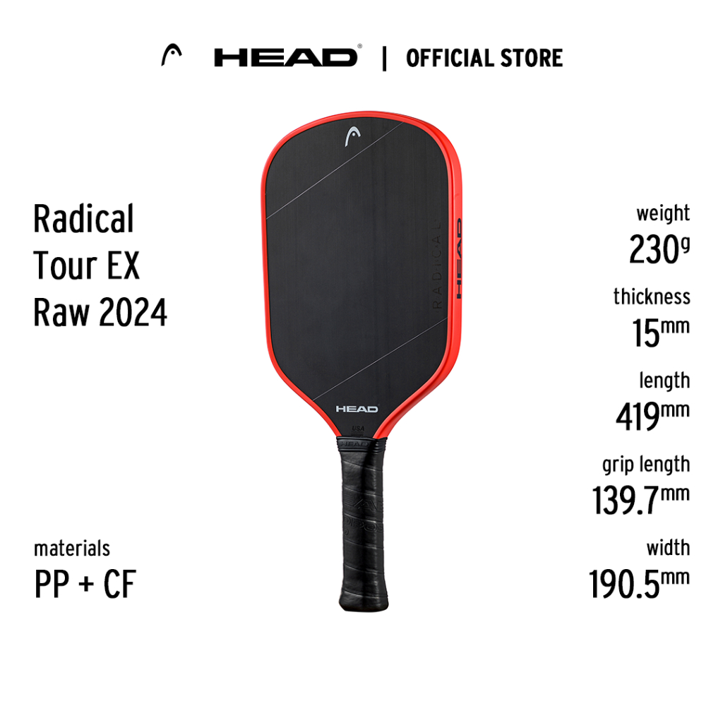 Jual HEAD Pickleball Paddle Radical Tour EX 10 2024 (230G) - Pickleball ...