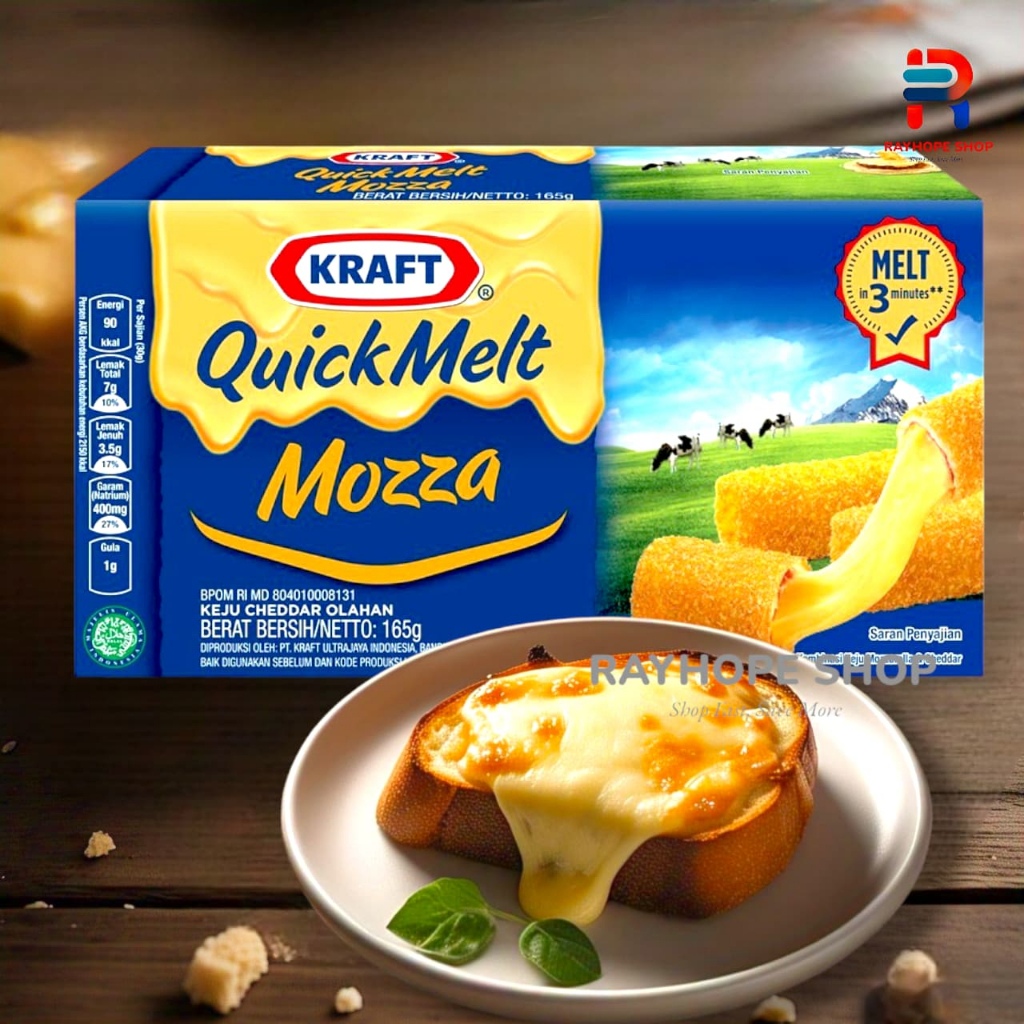 Jual PROMO KRAFT Quick Melt QuickMelt Keju Cheddar Olahan Cheese Mozza ...