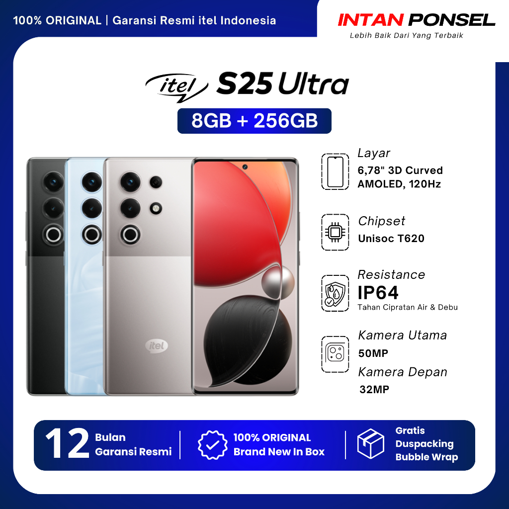 Jual itel S25 Ultra (8GB/256GB) Garansi Resmi itel Indonesia 1 Tahun ...