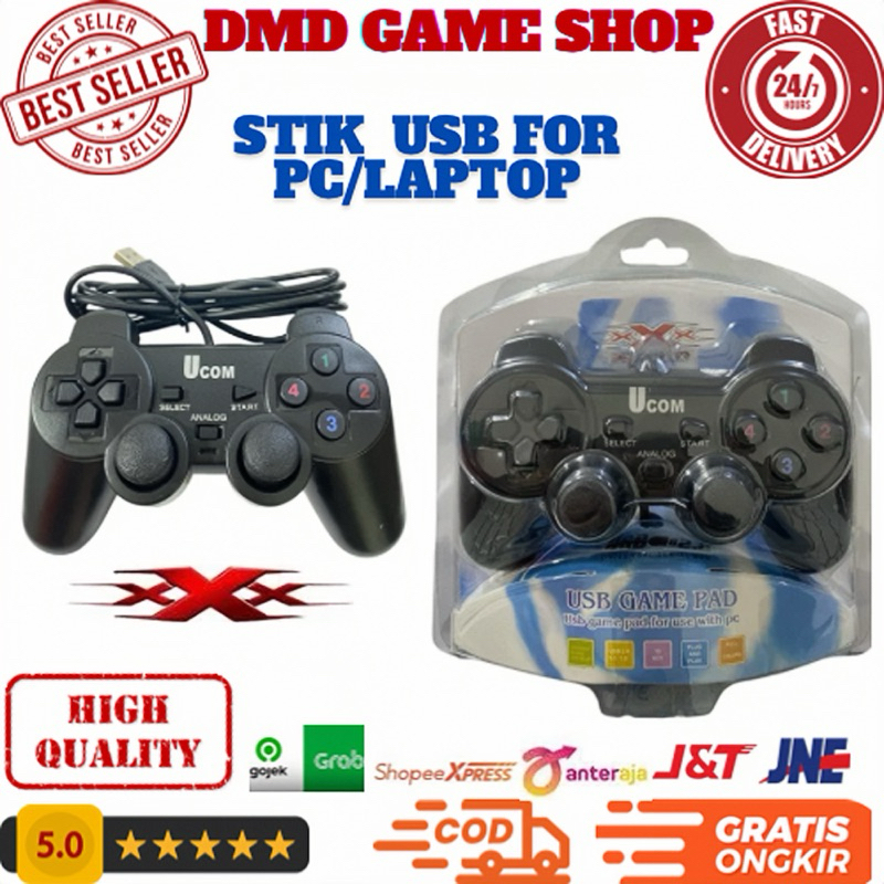 Jual Game pad single hitam merk USB // stick pc single hitam | Shopee ...