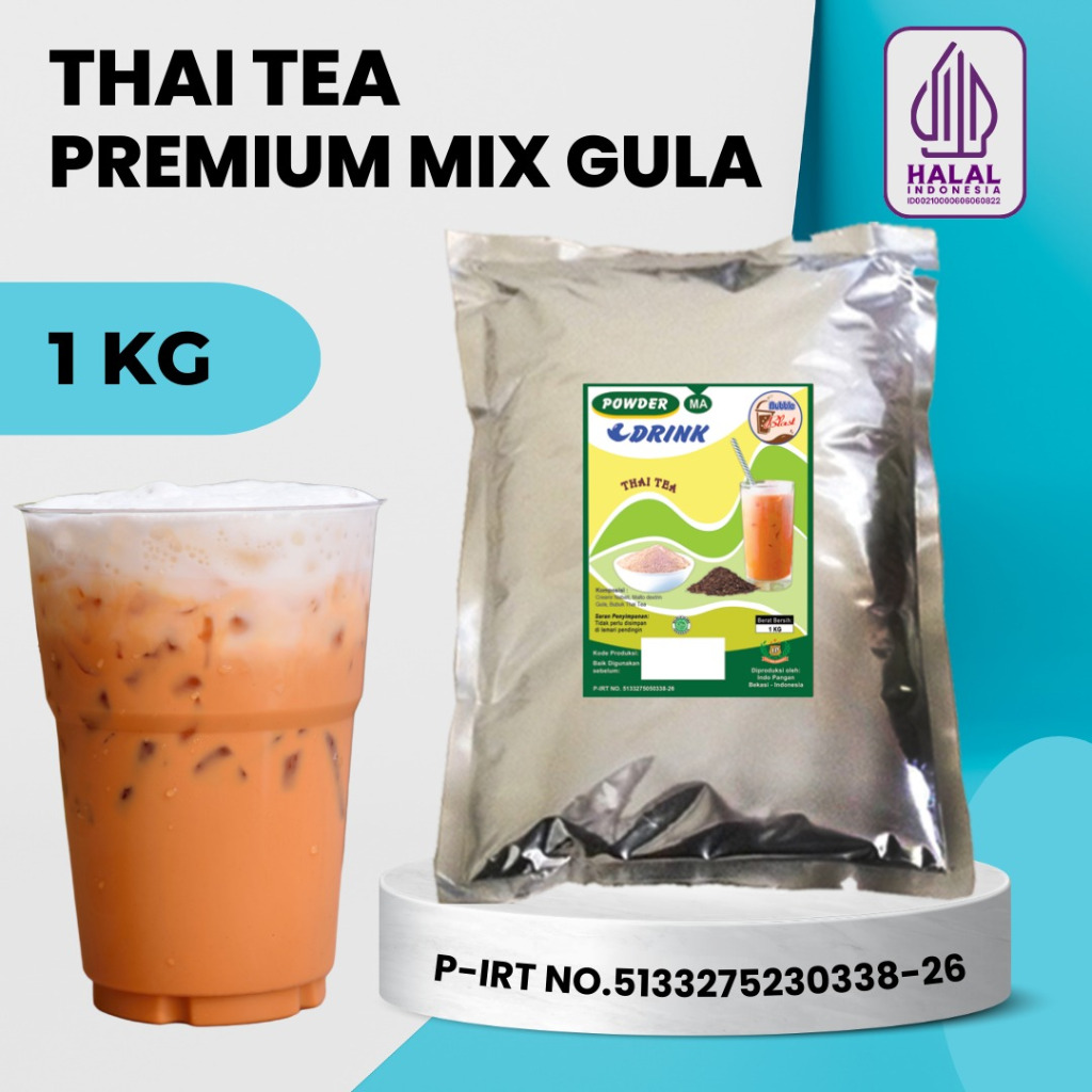 Jual Powder THAI TEA 1 KG - Bubuk Minuman Rasa THAITEA / Minuman Bubuk Instan | Shopee Indonesia