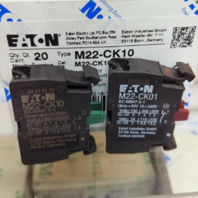 Jual Eaton Moeller M22-CK01 Contact Blok NC | Shopee Indonesia