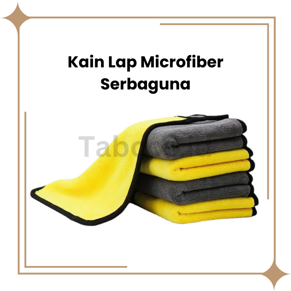 Jual Kain Lap Microfiber Serbaguna 25x25cm / Kain Lap Mobil Motor Meja ...