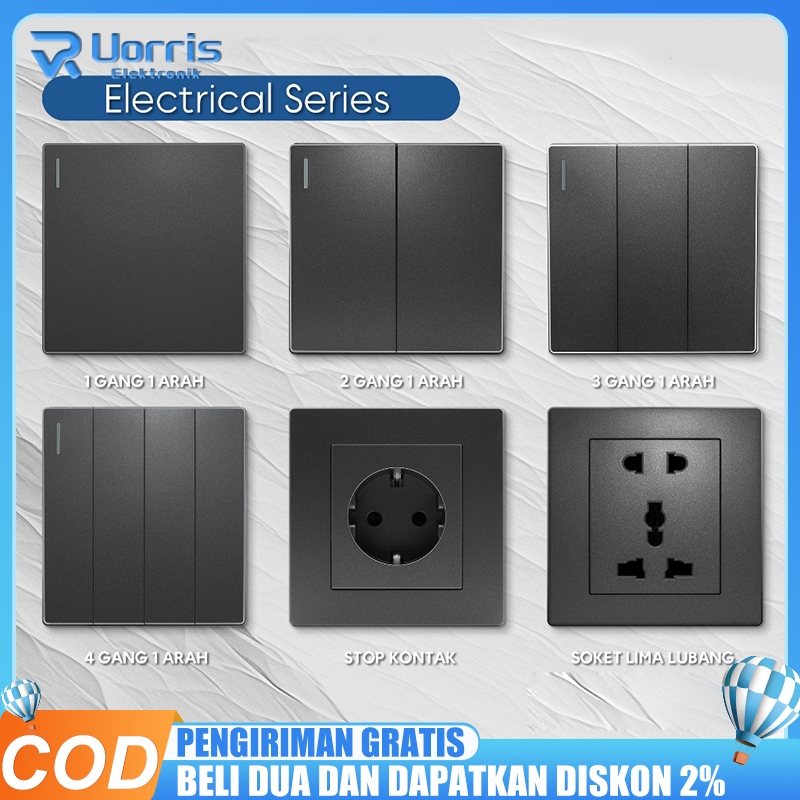 Jual Saklar Infinity Brown A63 Series / Stop Kontak / Sakelar / Saklar Rumah Architech Gabungan ...