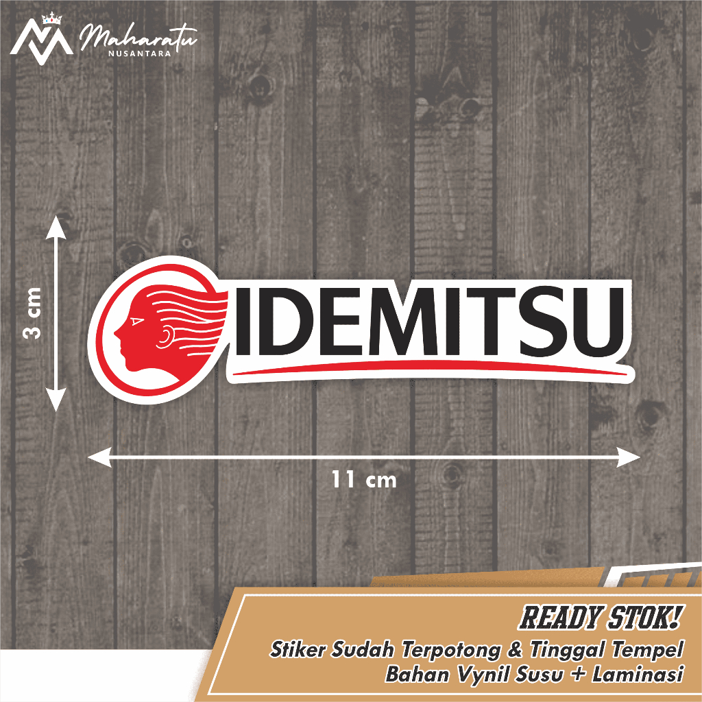 Jual STIKER OTOMOTIF KEREN MURAH - STIKER MOTOR IDEMITSU READY STOCK ...