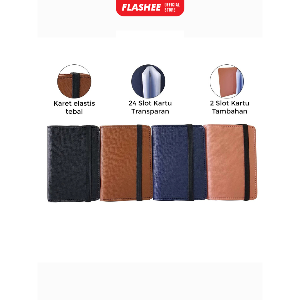 Jual Flashee Card Holder 24 Plastik Slot Banyak Dionne Dompet Kartu ...