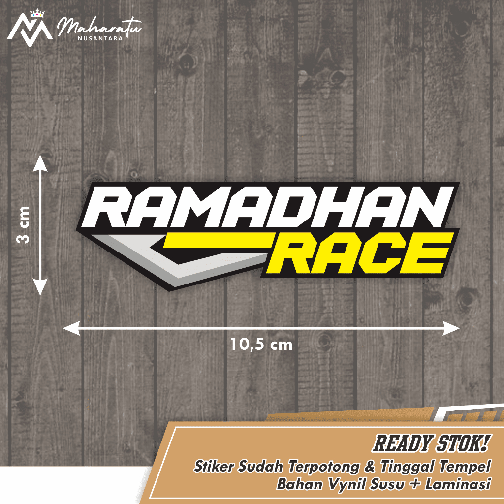 Jual STIKER OTOMOTIF KEREN MURAH - STIKER MOTOR RAMADHAN RACE READY ...