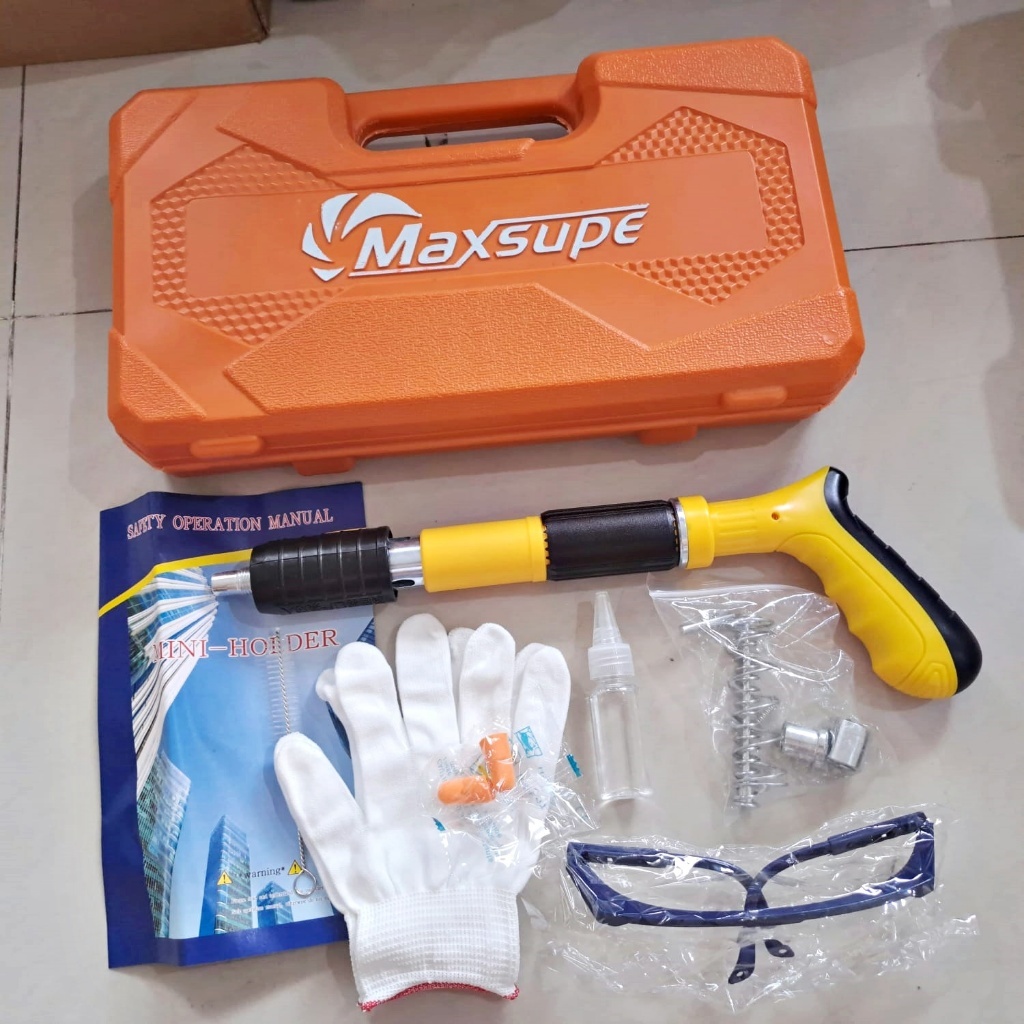 Jual Alat Tembak Paku Beton Dinding Maxsupe Fastening Gun Mini Ramset ...