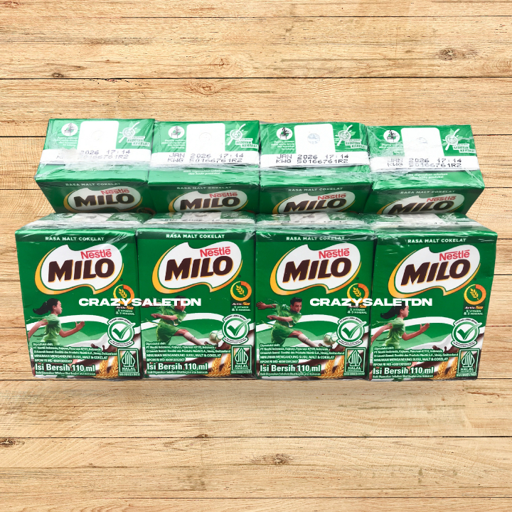 Jual Milo Kotak Active Go 110 ml Susu Cair Cokelat UHT Murah Coklat Eceran | Shopee Indonesia