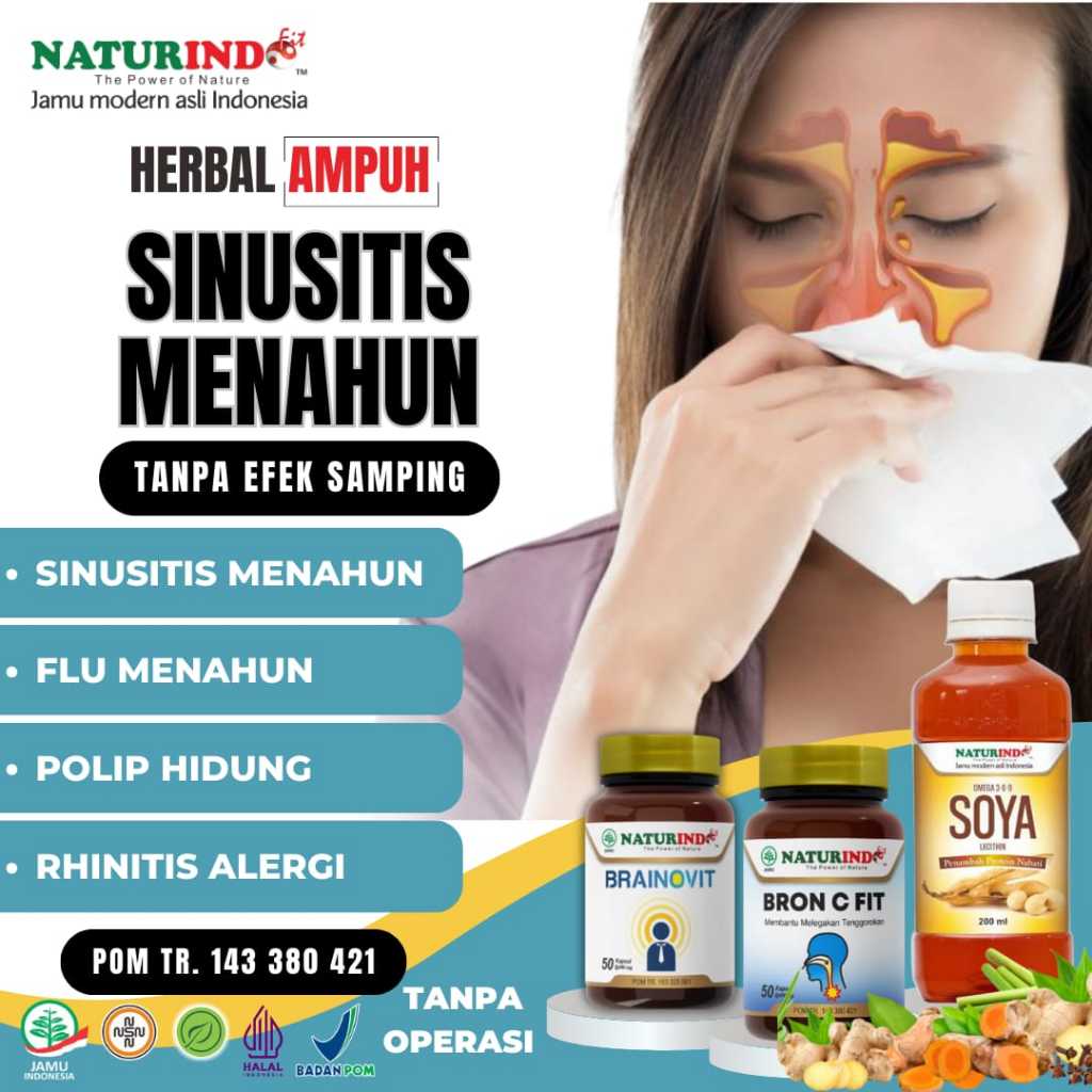 Jual Obat Sinusitis Akut Polip Hidung Rhinitis Alergi Menghilangkan Bau ...