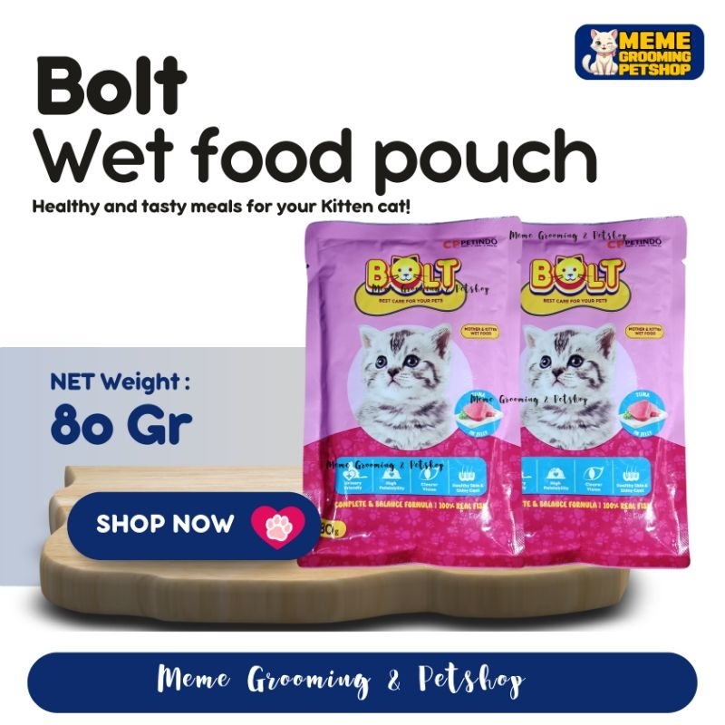 Jual Bolt Sachet/Pouch Wet Food 80Gram | Shopee Indonesia